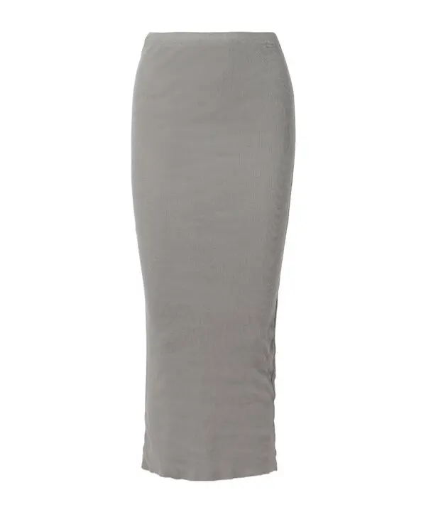 JAMES PERSE Ribbed Cotton And Cashmere-blend Maxi Skirt