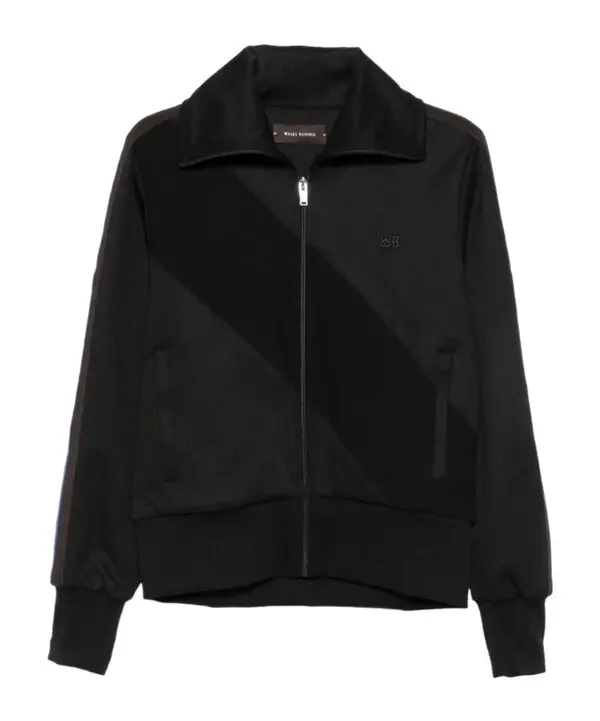 WALES BONNER Side-stripe Zip-up Sweatshirt