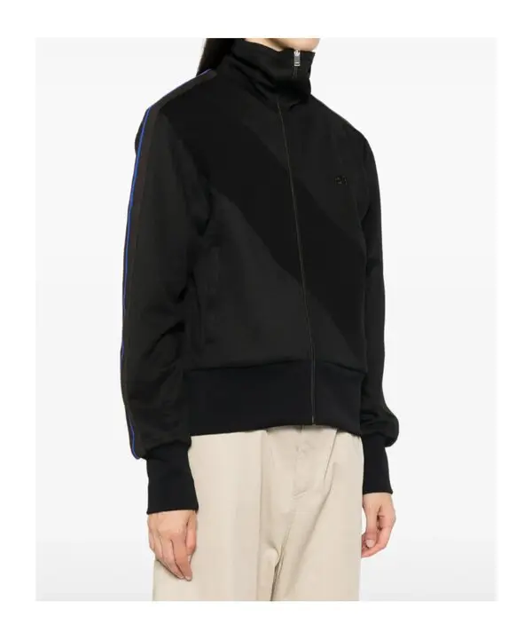 WALES BONNER Side-stripe Zip-up Sweatshirt