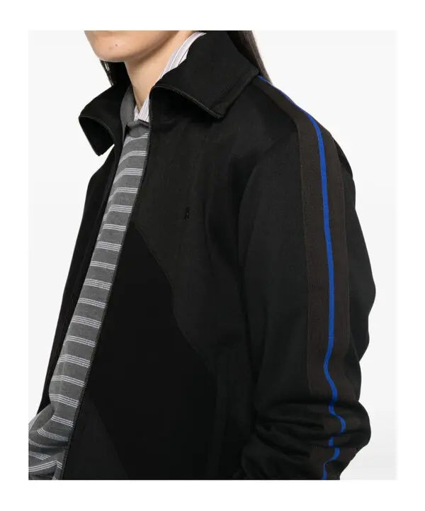 WALES BONNER Side-stripe Zip-up Sweatshirt