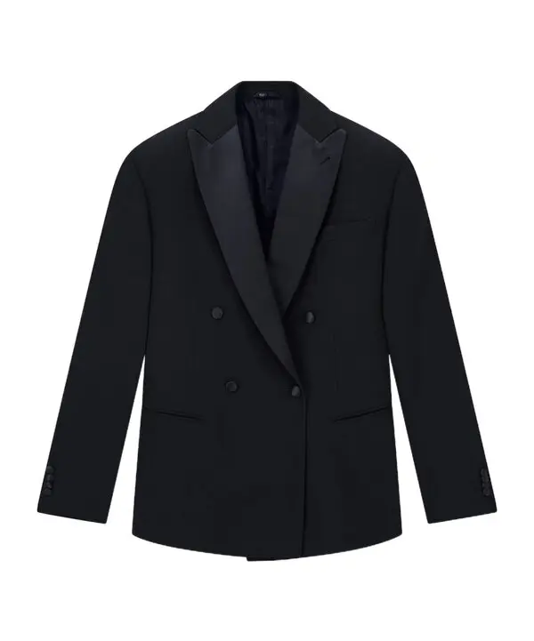 Giorgio Armani Blazer Giorgio's Regular Fit In Pure Virgin Wool Crepe