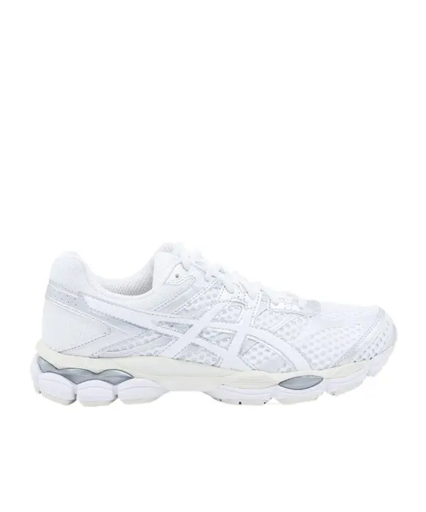Asics White And Silver Low Top Sneakers - No