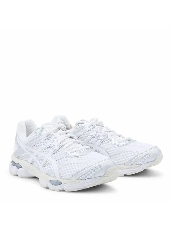 Asics White And Silver Low Top Sneakers - No