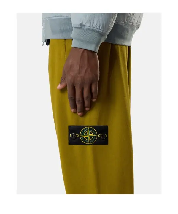 Stone Island Regular-fit Sweatpants With Ribbed Cuffs