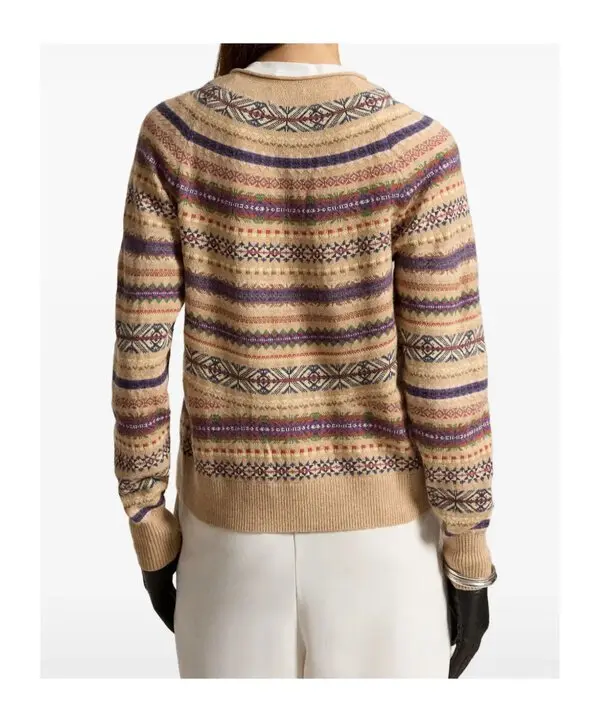 Polo Ralph Lauren Fair Isle Inspired Wool-blend Cardigan