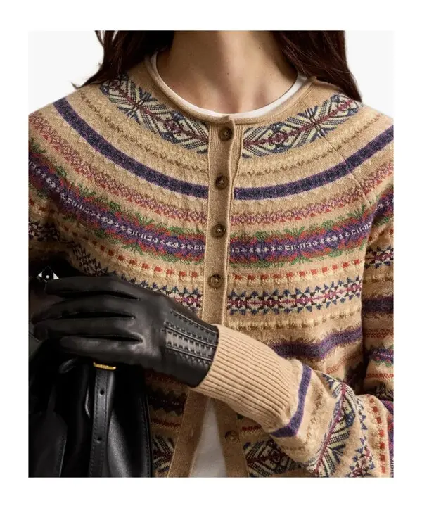 Polo Ralph Lauren Fair Isle Inspired Wool-blend Cardigan