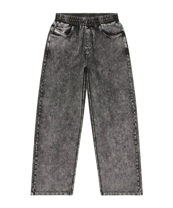 DIESEL® Sweatpants With Denim Effect