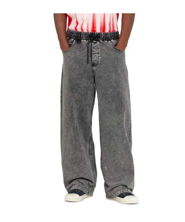 DIESEL® Sweatpants With Denim Effect