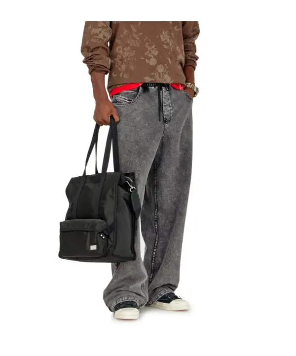 DIESEL® Sweatpants With Denim Effect