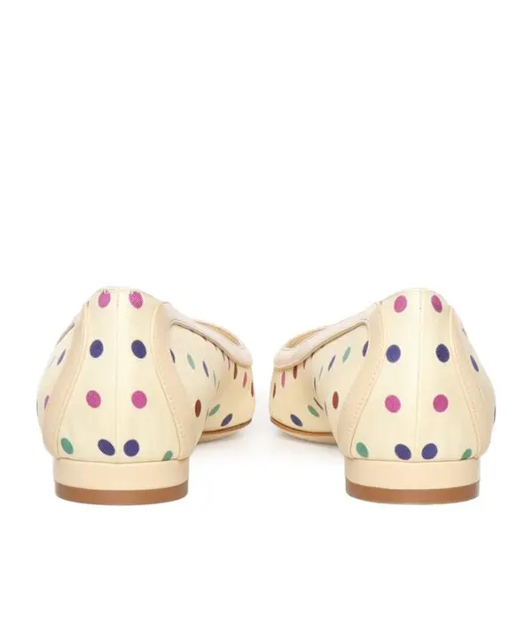 Manolo Blahnik Polka-dot Ballet Flats - No