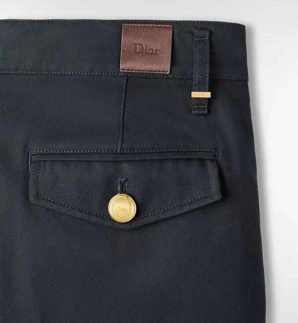 Dior Medallion Button Regular-fit Trousers