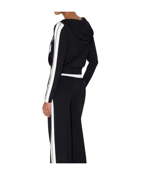 Elisabetta Franchi Two-colour Knit Sweatshirt With Logo