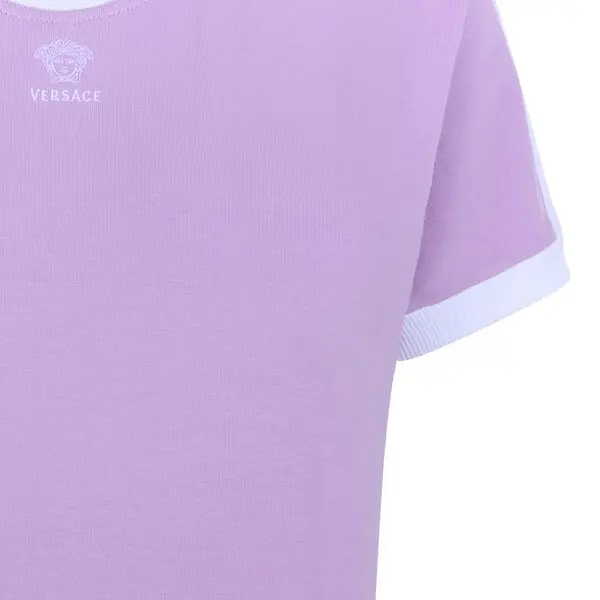 Versace Embroidered-logo Stretch Cotton-jersey T-shirt
