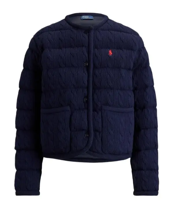 Polo Ralph Lauren Cable-knit Quilted Jacket