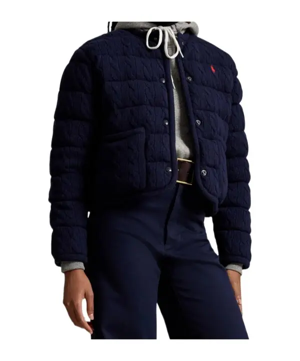 Polo Ralph Lauren Cable-knit Quilted Jacket