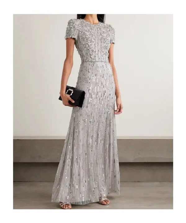 Jenny Packham Eliza Embellished Tulle Gown