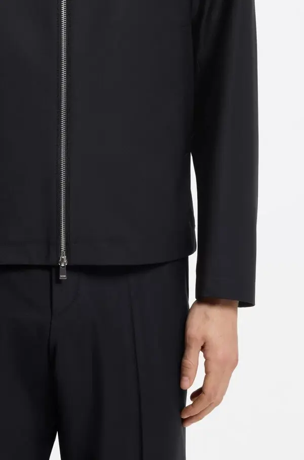 Hugo Boss Zip-up Collared Jacket