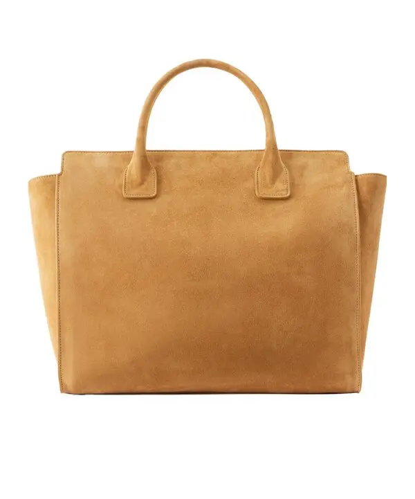 NILI LOTAN Solid Suede Tote