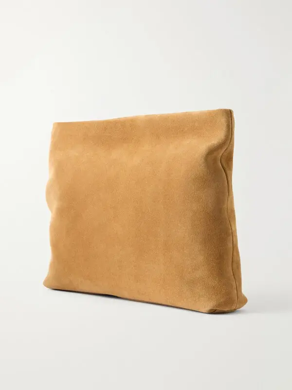NILI LOTAN Solid Suede Clutch