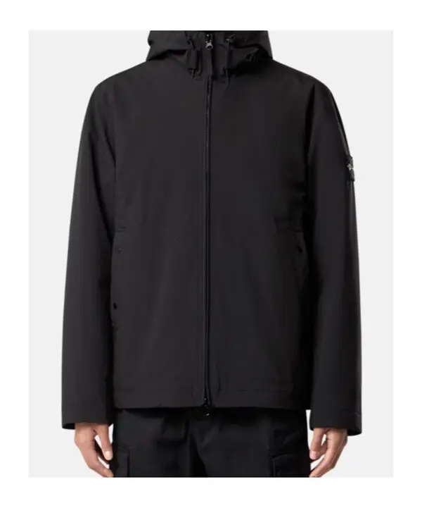 Stone Island Hooded Jacket With Wind- And Water-resistant Membrane