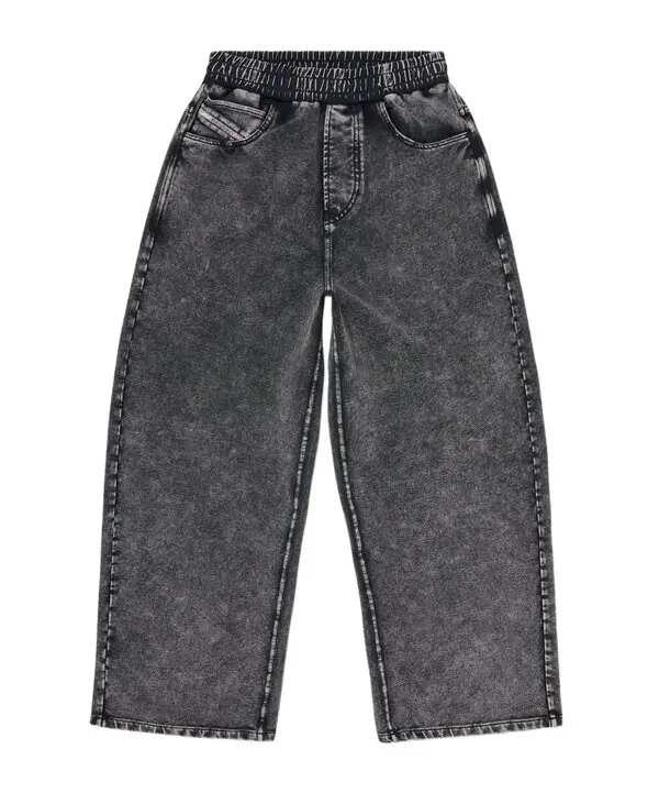 DIESEL® Sweatpants With Denim Effect