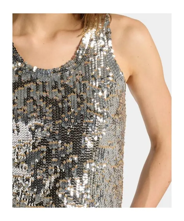 Dsquared2 Chic Night All Over Paillettes Tank Top