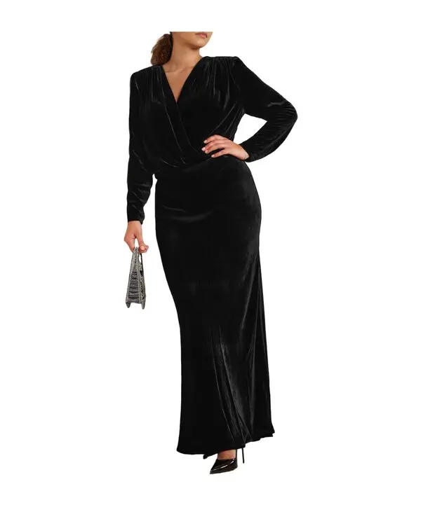 L'Agence Satin Maxi Skirt
