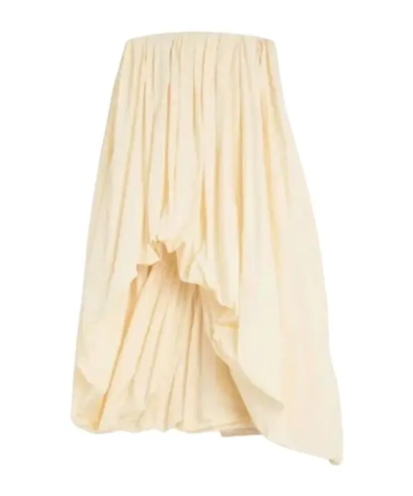 JIL SANDER Draped Taffeta Dress
