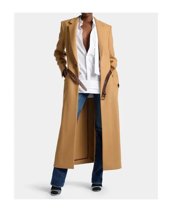 Dsquared2 Long Single-breasted Belted Coat