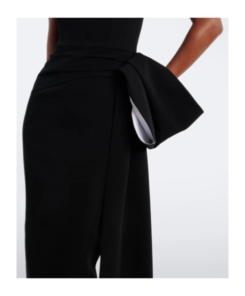 Roland Mouret Draped Strapless Crêpe Cocktail Dress