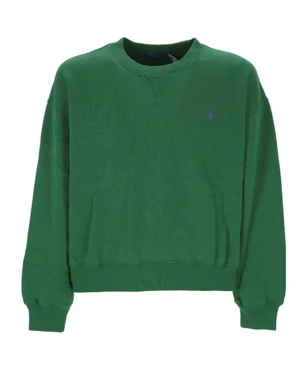 Polo Ralph Lauren Logo Embroidered Sweater - Forest Green