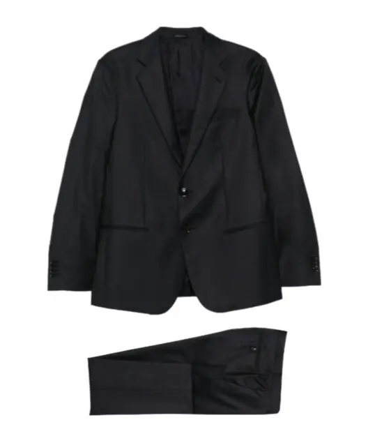 Giorgio Armani Single-breasted Buttoned Suit - Dark Navy