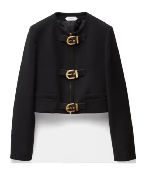 Versace Long-sleeved Cropped Jacket