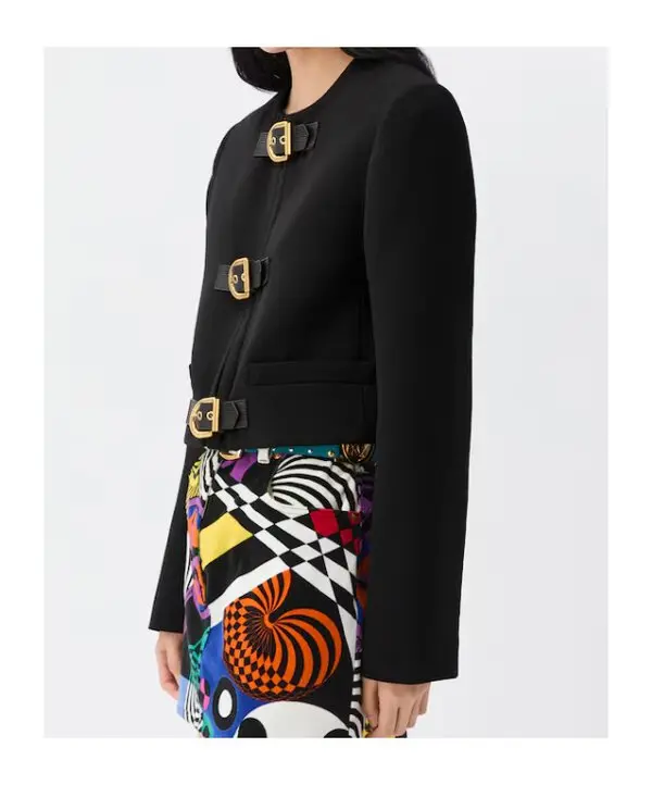Versace Long-sleeved Cropped Jacket