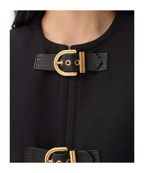 Versace Long-sleeved Cropped Jacket