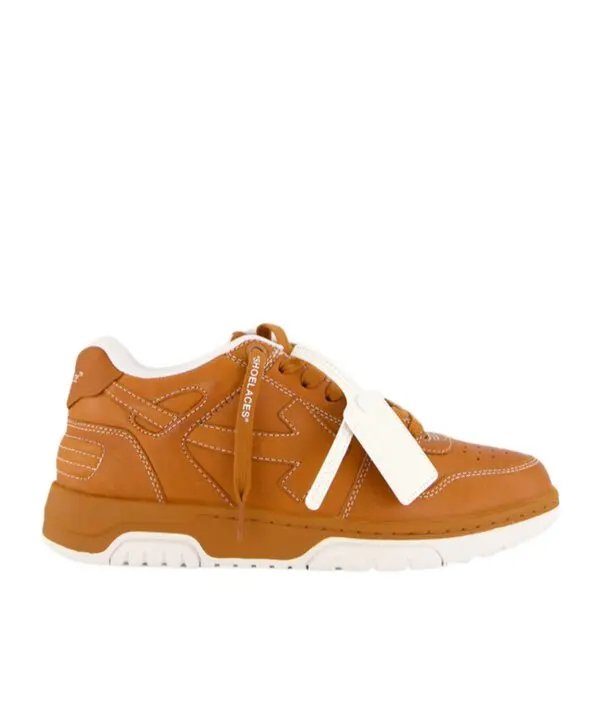 Off-White Lace-up Low-top Sneakers - Orange