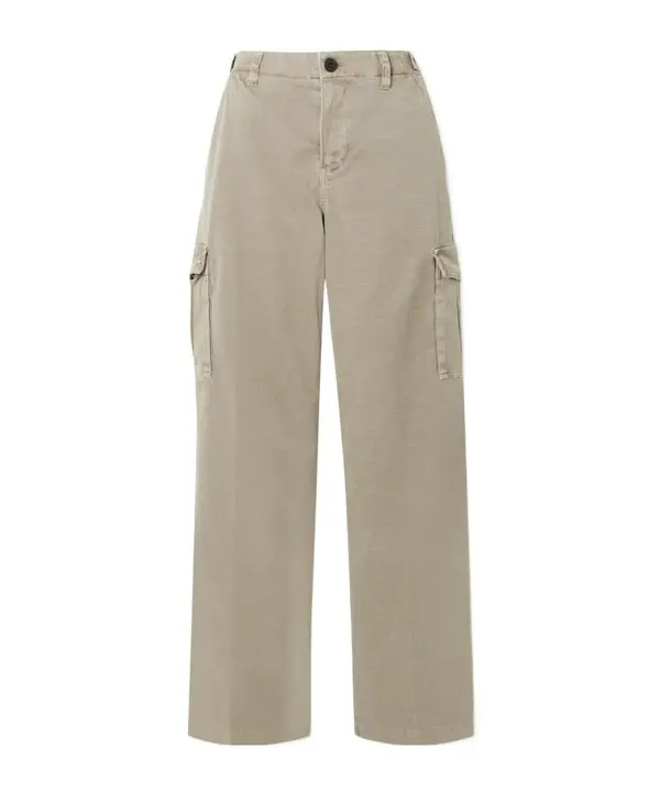 JAMES PERSE Cotton-blend Twill Straight-leg Cargo Pants