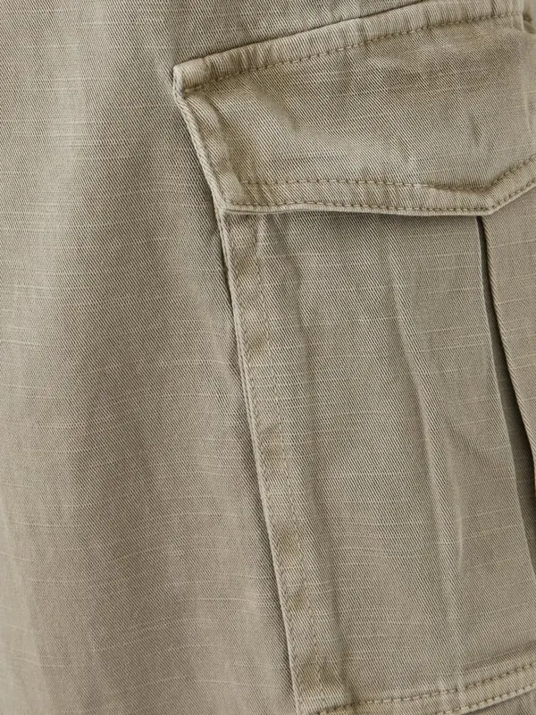 JAMES PERSE Cotton-blend Twill Straight-leg Cargo Pants
