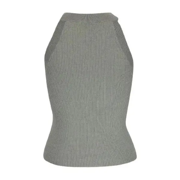 Brunello Cucinelli Ribbed-knit Sleeveless Top