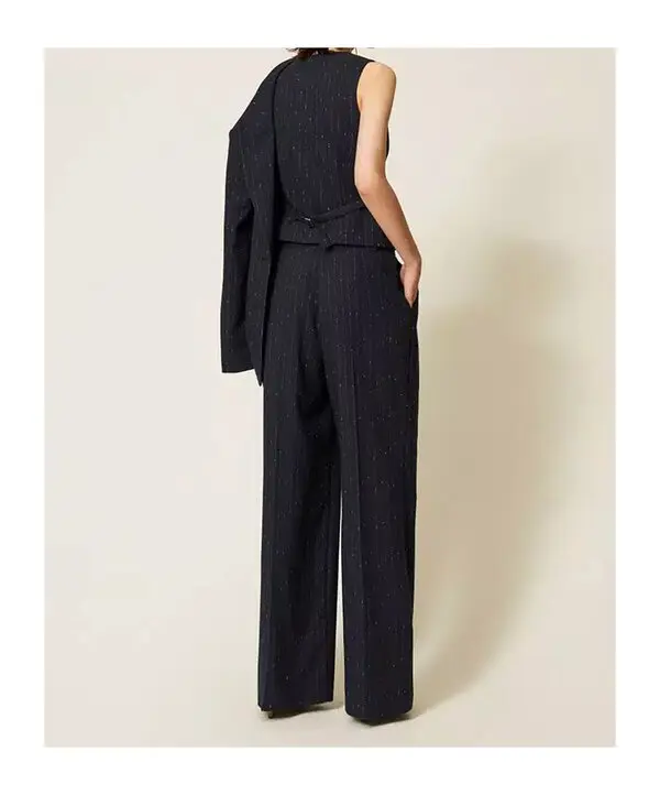 TWINSET Striped-detail Casual Trousers