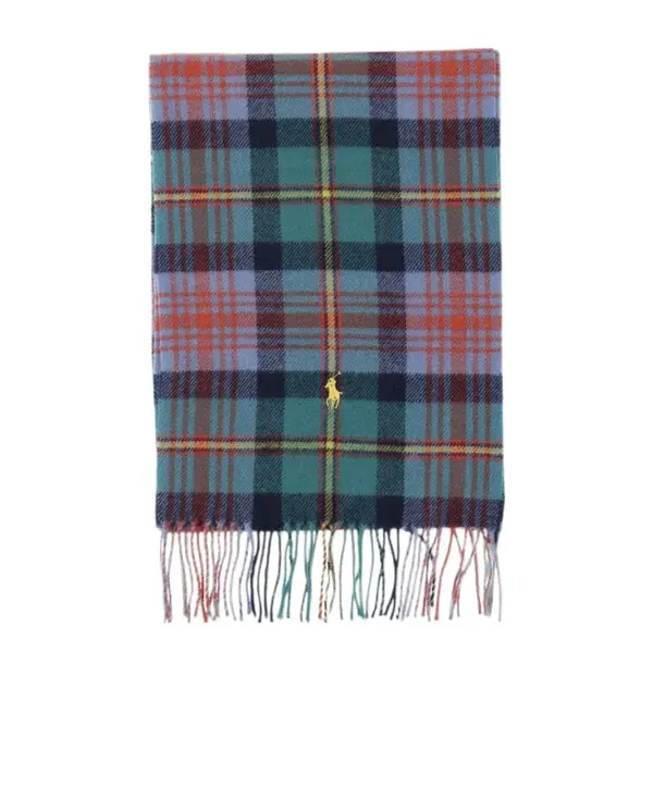 Polo Ralph Lauren Checked Fringe Scarf