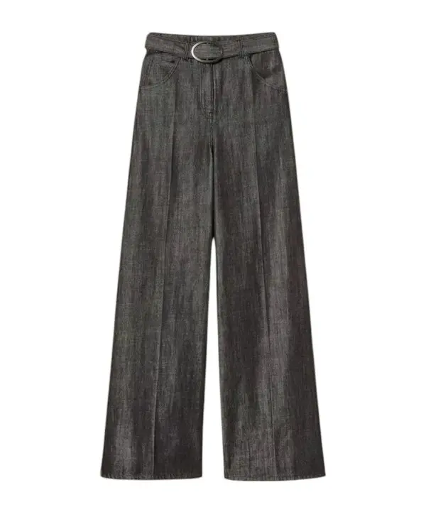 TWINSET Pleated-detail Denim Trousers