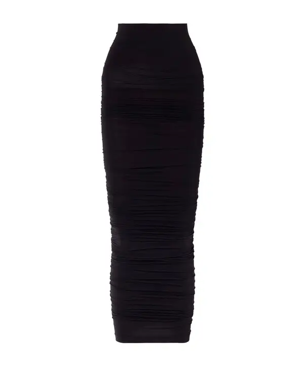 Wolford Draped Stretch-jersey Midi Skirt