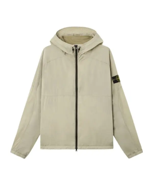 Stone Island Hooded Jacket With Anti-drop Finish