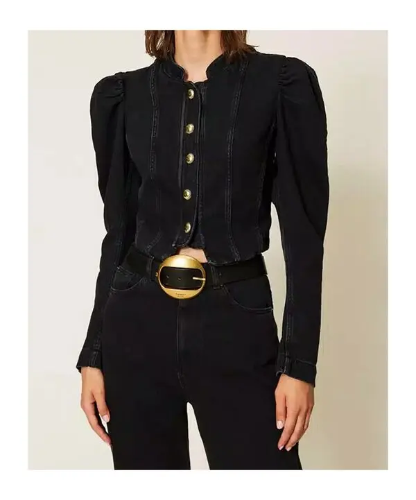 TWINSET Single-breasted Denim Jacket