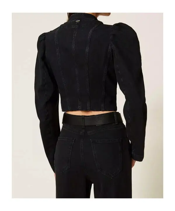 TWINSET Single-breasted Denim Jacket