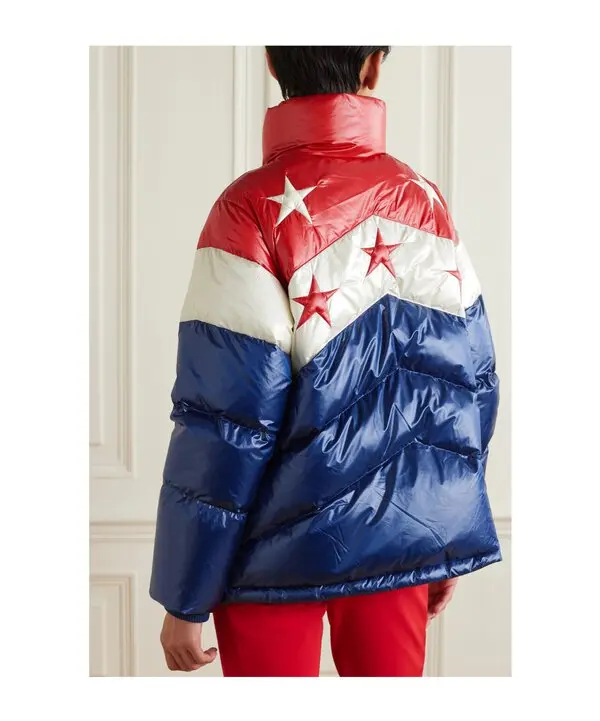 Perfect Moment Quilted Shiny Softshell Down Ski Jacket