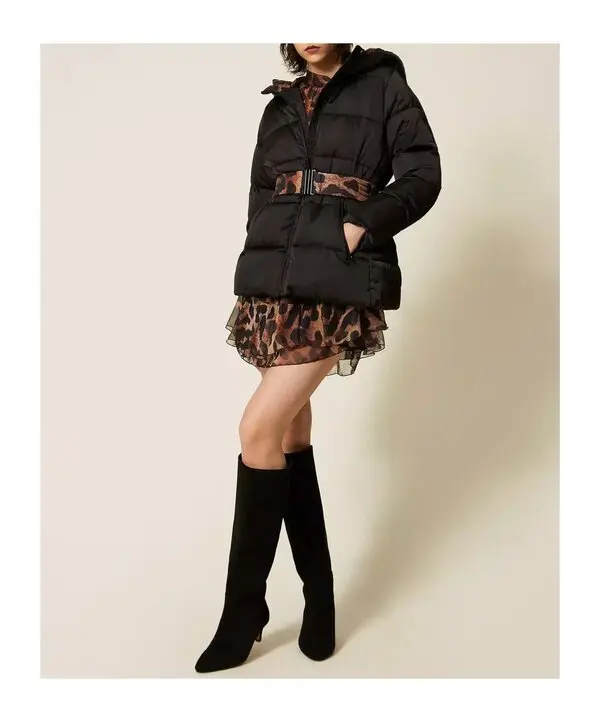TWINSET Puffer Jacket With Reversible Belt