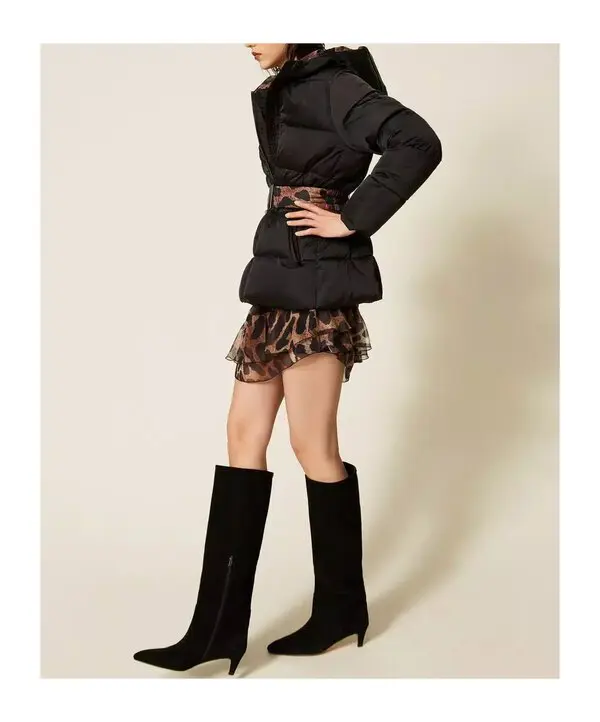 TWINSET Puffer Jacket With Reversible Belt