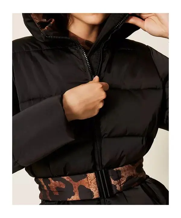 TWINSET Puffer Jacket With Reversible Belt